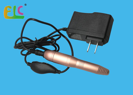 Electric Nail Drill Machine Portable Pen Shape Golden Color Low Vibration Aluminum Alloy Casing