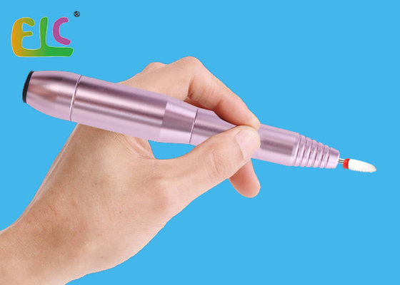 Nail Filer Machine 20000RPM Pen Shape Portable Rose Violit Color Continuously Variable Speed