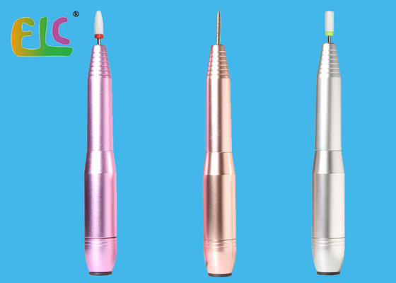 Nail Filer Machine 20000RPM Pen Shape Portable Rose Violit Color Continuously Variable Speed