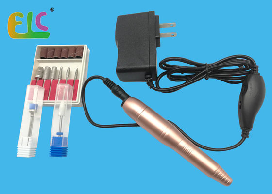 Portable Nail Drill Machine Pen Shape Nail File Machine DC 12V Low Noise Low Heat