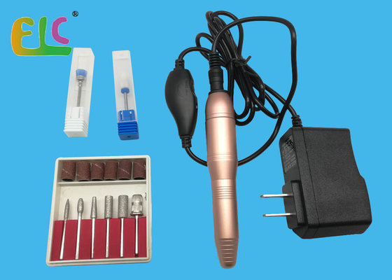 Portable Nail Drill Machine Pen Shape Nail File Machine DC 12V Low Noise Low Heat