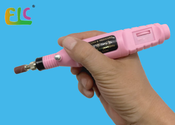 Electric Nail Drills Manicure Drill machine  with 6 Drill Bits Pink Color Pen Shape 3000~20000RPM