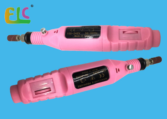 Electric Nail Drills Manicure Drill machine  with 6 Drill Bits Pink Color Pen Shape 3000~20000RPM