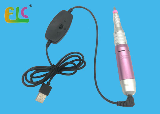 Electric Manicure Nail Drill Portable Pen Shape USB Plug 30000RPM Stepless Speed Control