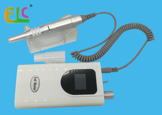 Protable Desktop Nail Drill Machine with Battery 3000mA 0~35000RPM Continuously Variable Speed