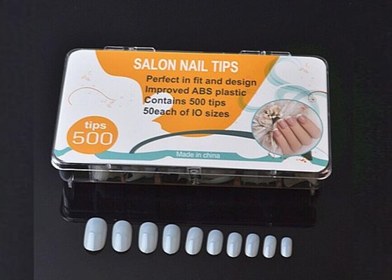 500 Pcs 10 Size Nail Beauty Art Nail Tips ABS Box Package Tips