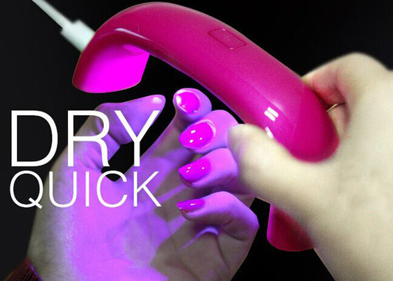Plastic USB UV Lamp Professional Nail Dryer , Dry Timer 30s / 60s