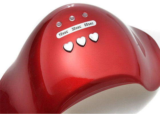 Red Led Professional UV Nail Lamp / 12w Led UV Lamp For Nails