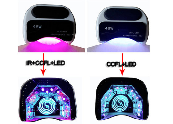 IR Sensor 48W UV LED Nail Lamp Uv Led Nail Dryer CCFL Red Rose Red
