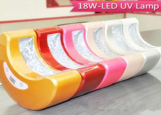 18W Moon Shape LED UV Nail Lamp Dryer 395nm Wave 6 Colors 90 - 250V 60Hz / 50Hz