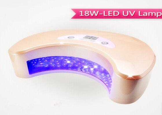 18W Moon Shape LED UV Nail Lamp Dryer 395nm Wave 6 Colors 90 - 250V 60Hz / 50Hz