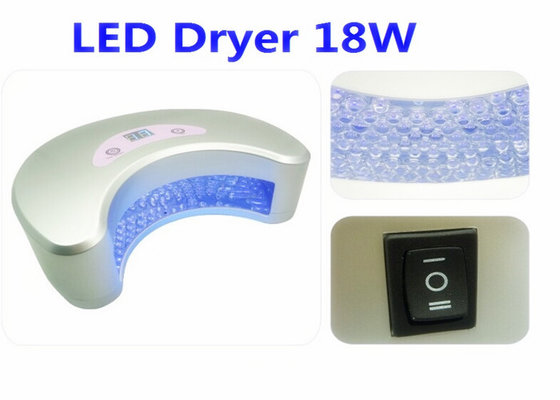 18W Moon Shape LED UV Nail Lamp Dryer 395nm Wave 6 Colors 90 - 250V 60Hz / 50Hz