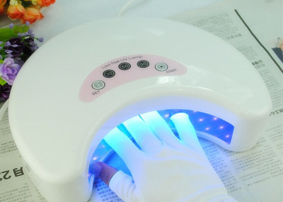 18W Moon Shape LED UV Nail Lamp Dryer 395nm Wave 6 Colors 90 - 250V 60Hz / 50Hz