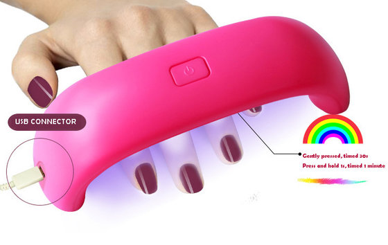 Portable LED Lamp Nail Dryer With USB 9w 395nm Family Personal Use