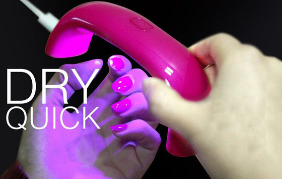 Portable LED Lamp Nail Dryer With USB 9w 395nm Family Personal Use