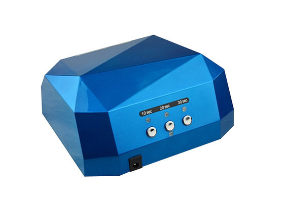 Hand Held UV Lamp Nail Dryer Diamond Shaped In Blue , Green , Golden