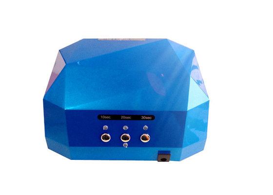 Hand Held UV Lamp Nail Dryer Diamond Shaped In Blue , Green , Golden