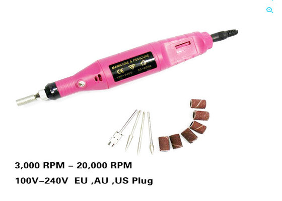 Small Plastic Electronic Nail Drill Machine Pen Shape With 20000 Rpm 110 - 240V