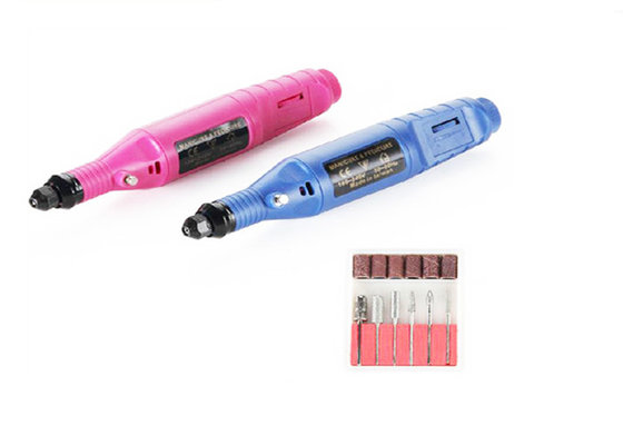 Portable Nail Drill Machine Red Color With Customized Brand Name / Nail Electric Drill