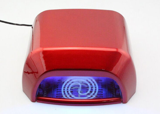 Red 40w Lamp For Nails LED UV Nail Lamp With Timer 30s , 60s , 90s For Beauty Salon
