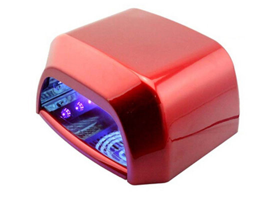 Red 40w Lamp For Nails LED UV Nail Lamp With Timer 30s , 60s , 90s For Beauty Salon