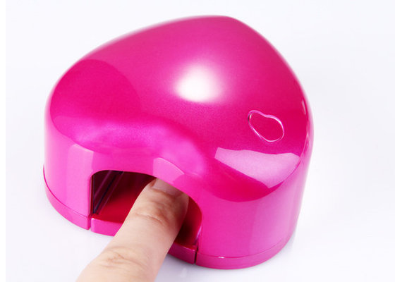 Love Heart Shape LED Lamp Nail Dryer Rose Red With USB Charger Or Battery