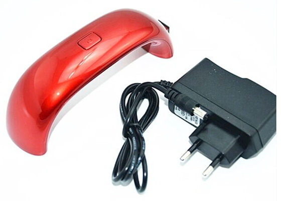 Nail Gel Curing 9 Watt UV LED Nail Lamp Red Color Rainbow Roast Lamp 110-240V