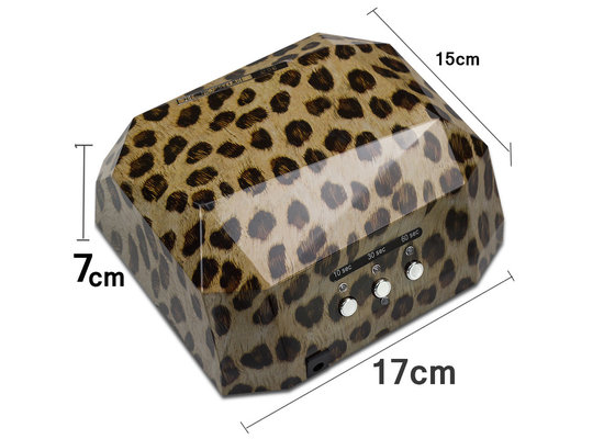 Magnifying Lamp For Nail Art UV LED Nail Lamp With Leopard Printed / Cute Patterns