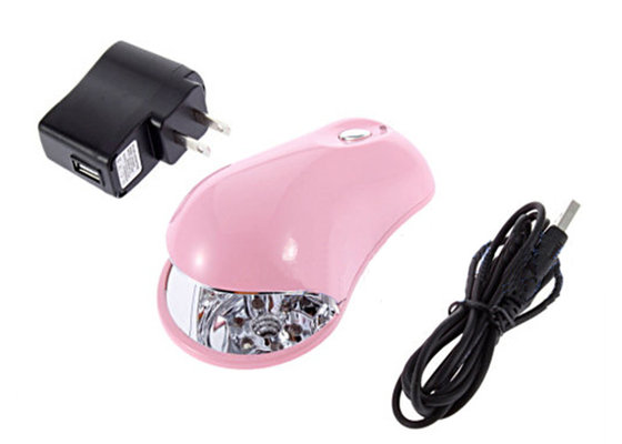 Small 6W LED Lamp Nail Dryer Mouse Shape 6pcs LED Light By One Finger
