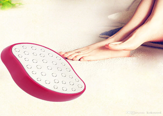Manual Pedicure File Nail Art Cleaning Brushes In Pink , White , Black , Rose Red