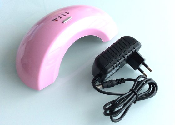Pink Moon Shape UV LED Nail Lamp 12 Watt With EU Plug / Fingernail Polish Dryer