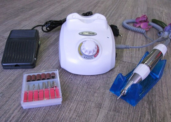 White Color Professional Nail Drill Machine / Electric Acrylic Nail Drill
