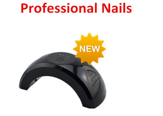Black 18W Acrylic UV Nails Professional LED CCFL Nail Lamp For Home