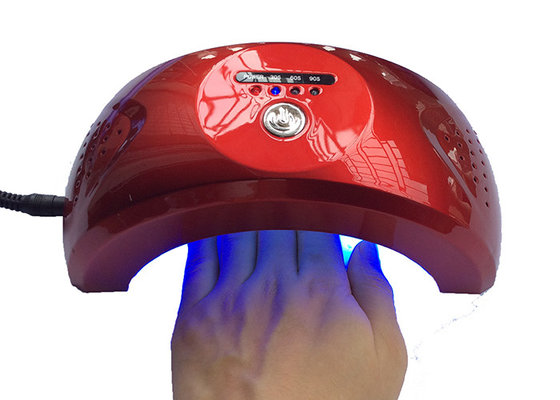 Red Acrylic LED Gel Nail Lamp With Auto Sensor / UV LED Lamp For Nails
