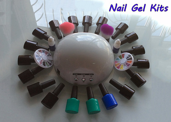Smart LED UV Nail Gel Kits For Professional Salon , Nail Varnish Sets