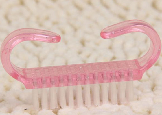 Soft Remove Dust Small Nail Plastic Cleaning Brushes For Manicure / Pedicure