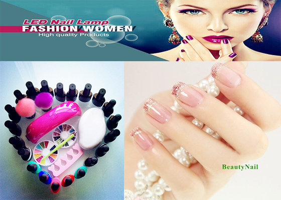 Homemade Soak Off Gel Nail Kits For Home With 9W LED Nail Lamp Fast Drying