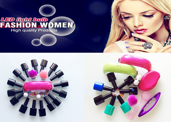9W Led Nail Lamp UV Nail Gel Kits 120 Colors Soak Off Gel 12 Colors Rhinestones