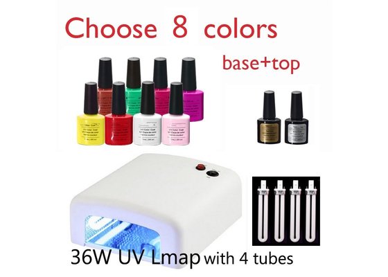 Multi Color UV Nail Gel Kits CE SGS MSDS , One Step Gel Fingernail Polish Kits