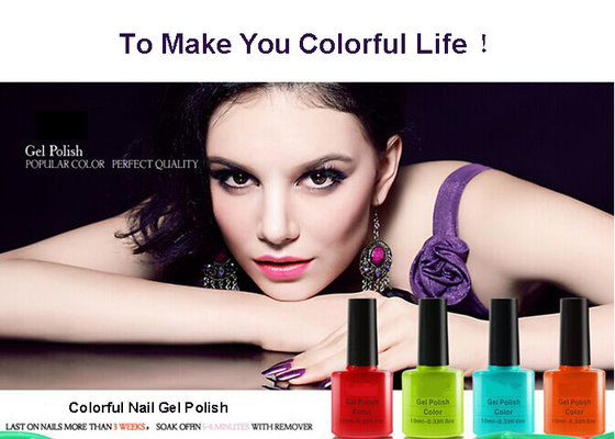 Environmentally Friendly DIY LED Nail Gel In Red , Green ,  Blue 10ml Or Customized