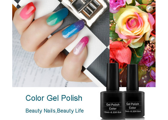 Black Bottle 10ml Gel Soak Off Nail Polish Odorless , Curing Time 30s for LED lamp
