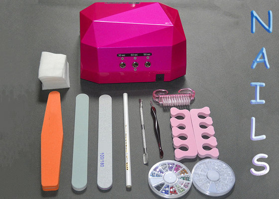 Flexible Pink LED Nail Lamp Set With Rich Color For Nail Art Salon Eco - Friendly