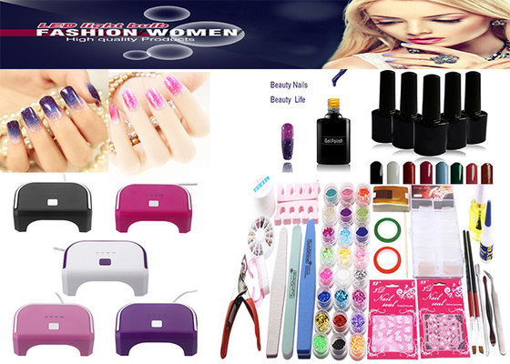 Powerful LED UV Nail Lamp Kits Quick Curing Time 30s With UK , EU , Au , US Plug