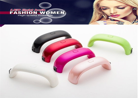 Mini LED Nail Lamp Kits 9 Watt 6pcs Nail Gel And DIY Manicure Nail Art Tools