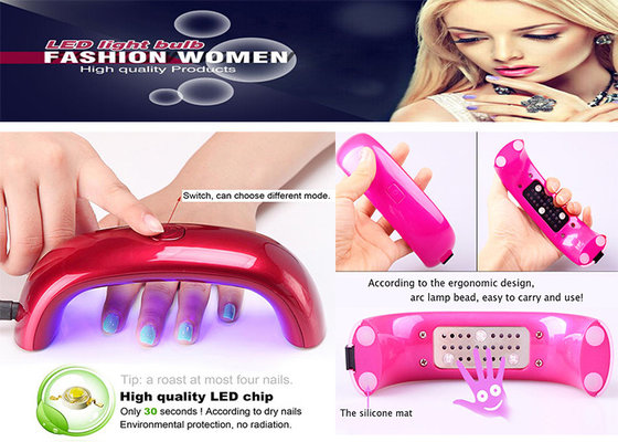Rainbow Roast Plastic LED Nail Lamp Kits 30s 395nm 15*4 cm