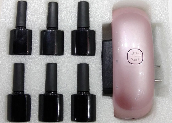 9W LED Nail Lamp UV Nail Gel Set  , 3 In 1 One Step Soak Off Nails Gel