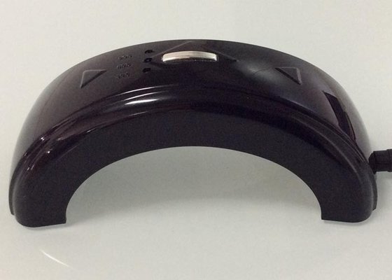 Black 12W LED Nail Lamp With 6pcs LED Chip / Fast Drying Nail Polish Machine