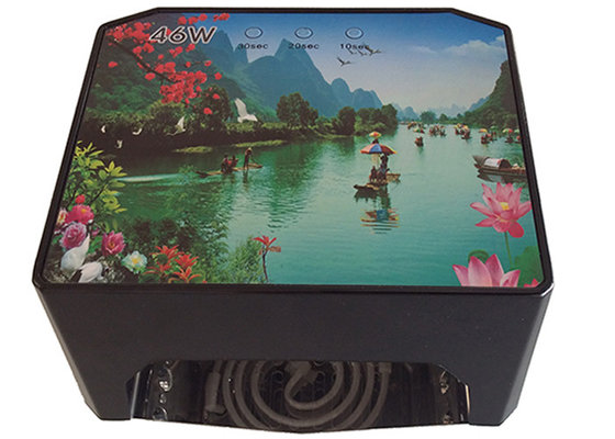 Customized Sticker UV LED Nail Lamp With Sensor , 46W LED Light Nail Dryer