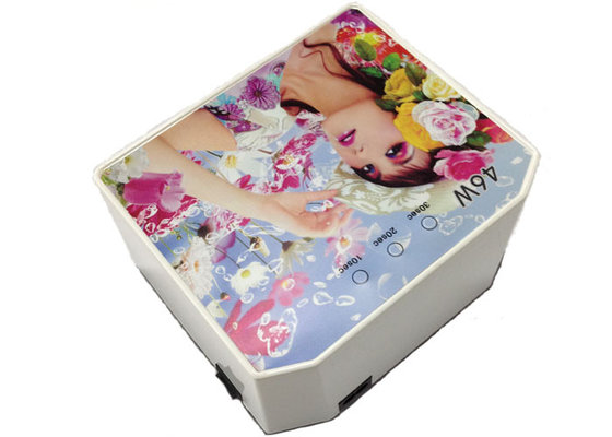 Customized Sticker UV LED Nail Lamp With Sensor , 46W LED Light Nail Dryer