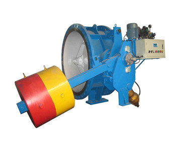 Fast Closing Butterfly Valve Equipped hydraulic control System and Weight Hammer  ,three-eccentric butterfly valve